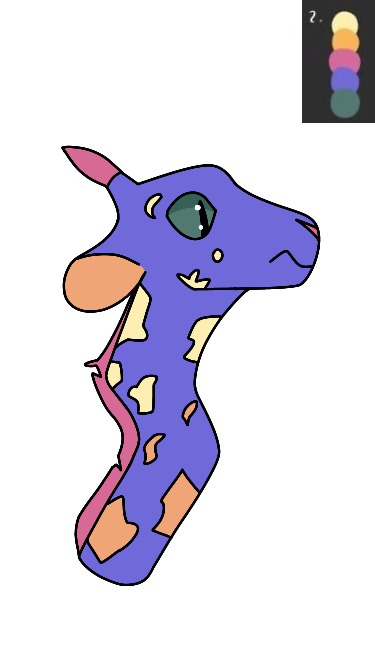 Giraffe man - ibisPaint