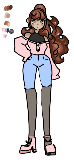 Character design process - ibisPaint