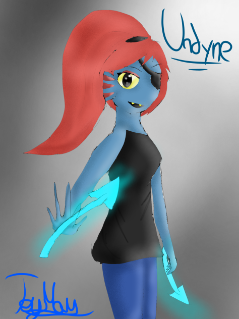 Speed Art- Undyne (Undertale) - ibisPaint