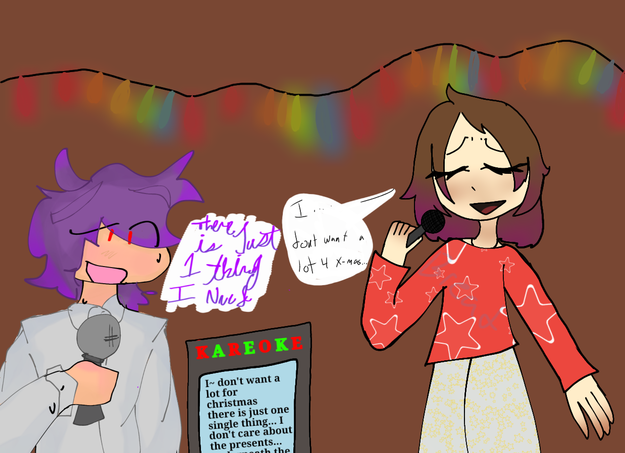 Christmas collab with bread loaf - ibisPaint