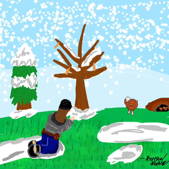 Winter fox - ibisPaint