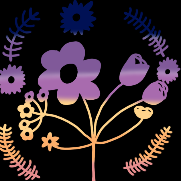 sunset flowers - ibisPaint