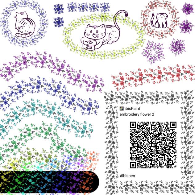 embroidery flower 2 - ibisPaint