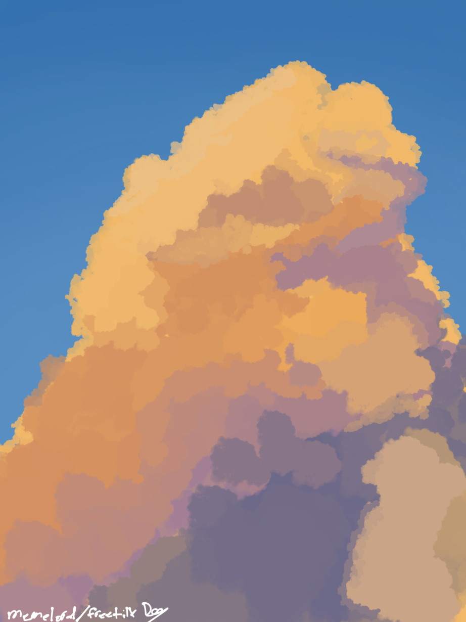 A sunset cloud - ibisPaint
