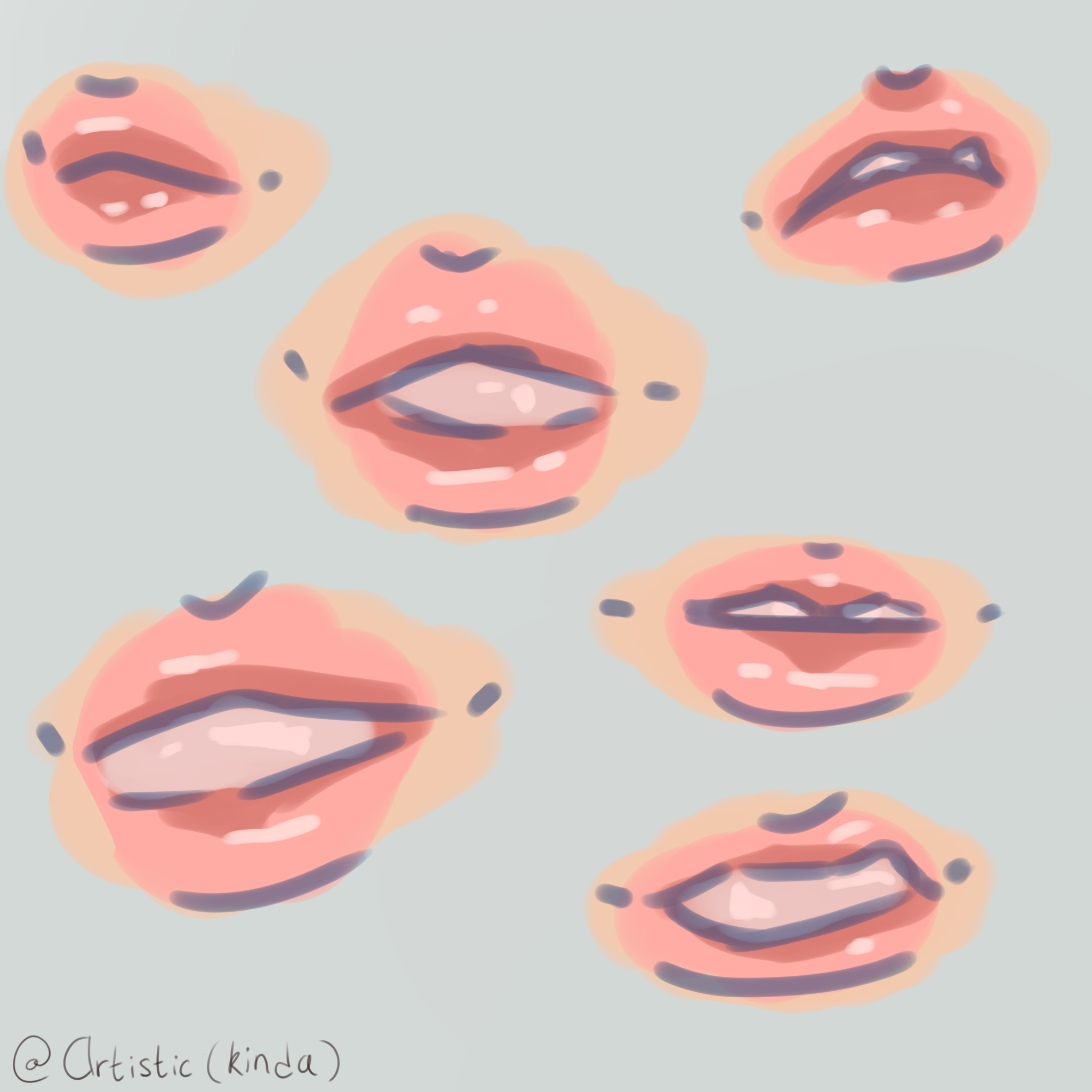Mouth studies - ibisPaint
