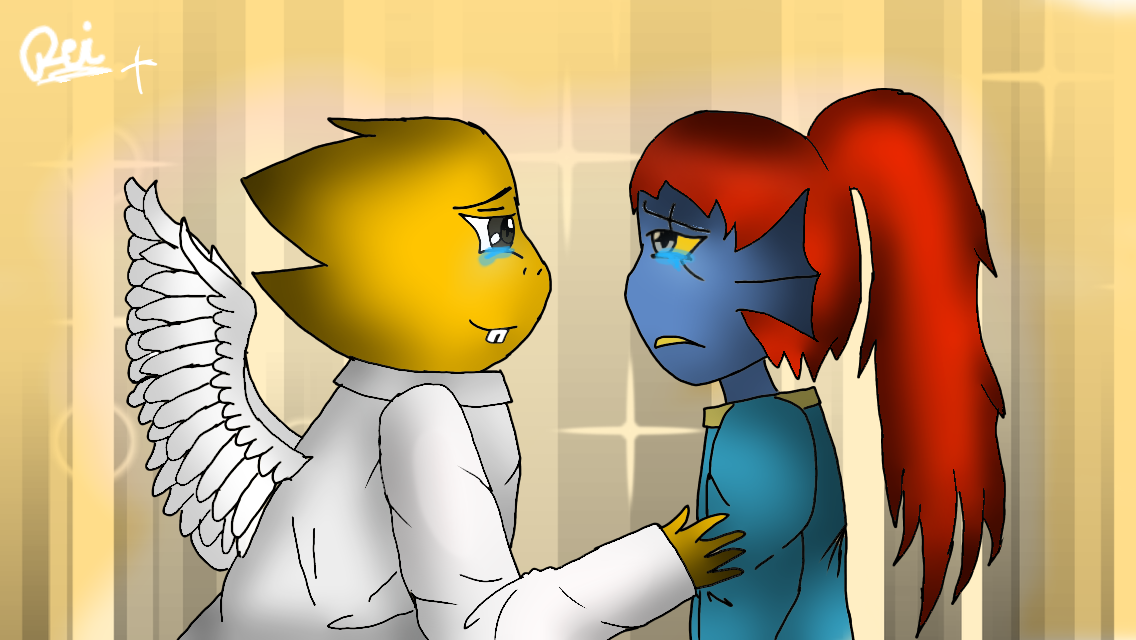 alphys And Undyne (Glitchtale) - ibisPaint