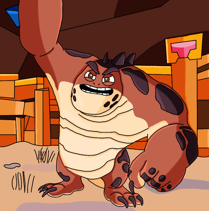 brown lizard - ibisPaint