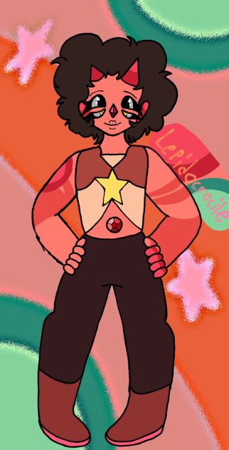 lepidocrocite aka strawberry quartz - ibisPaint