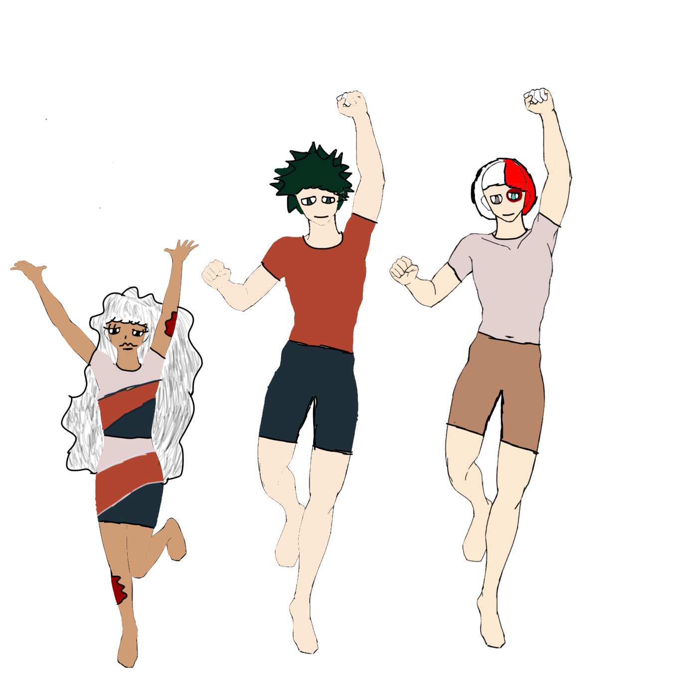 Us jumping - ibisPaint