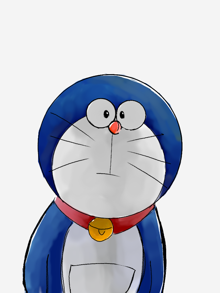 doraemon stares - ibisPaint