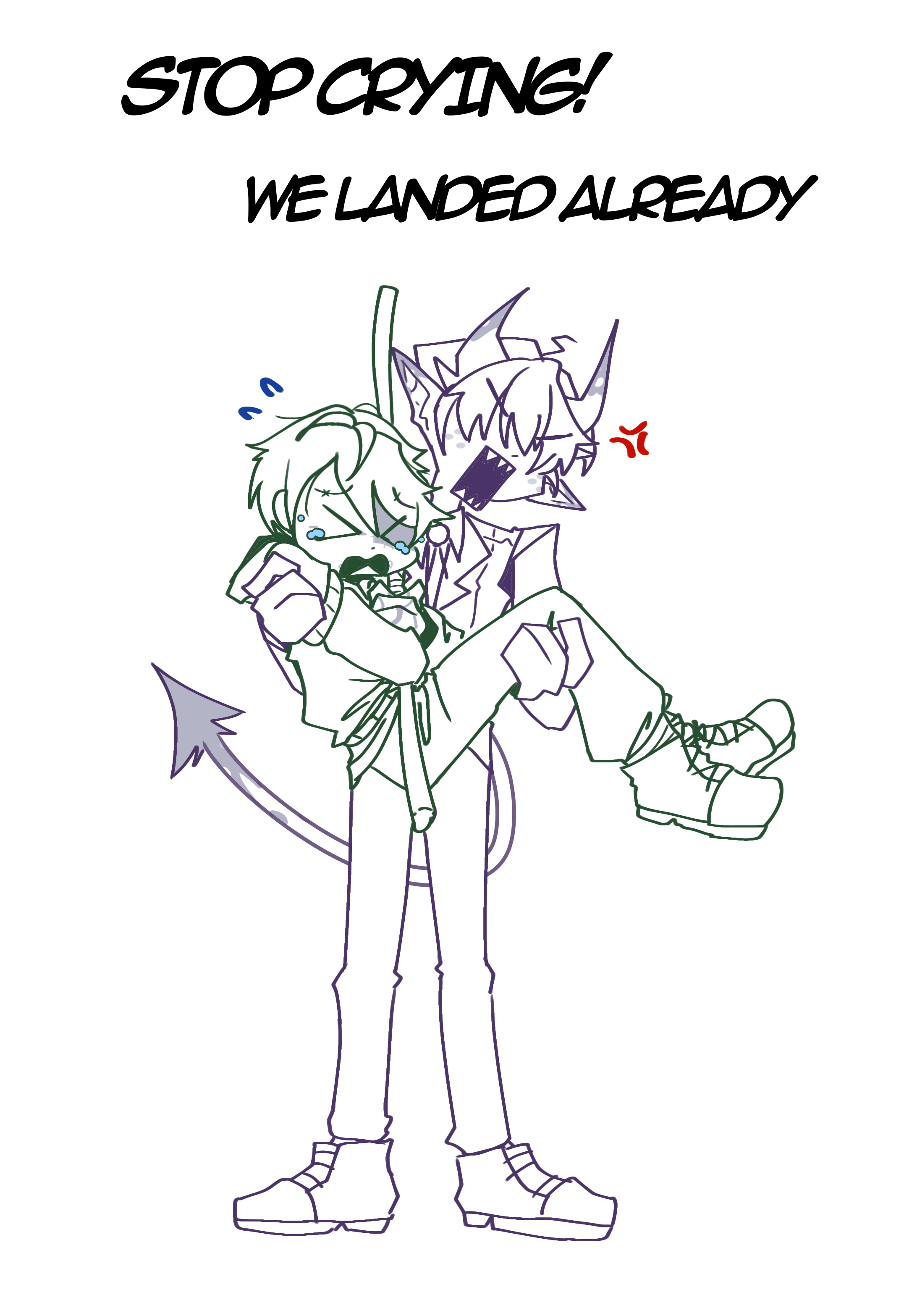 Ragboy and The Eyeless One - ibisPaint