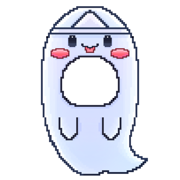 ghost costume (pixel) 03 - ibisPaint