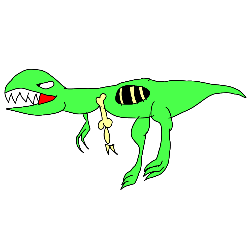 🦖 T rex Zombie - ibisPaint