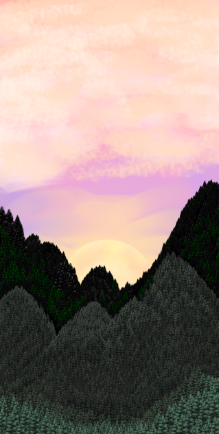 Mountain Sunset - ibisPaint