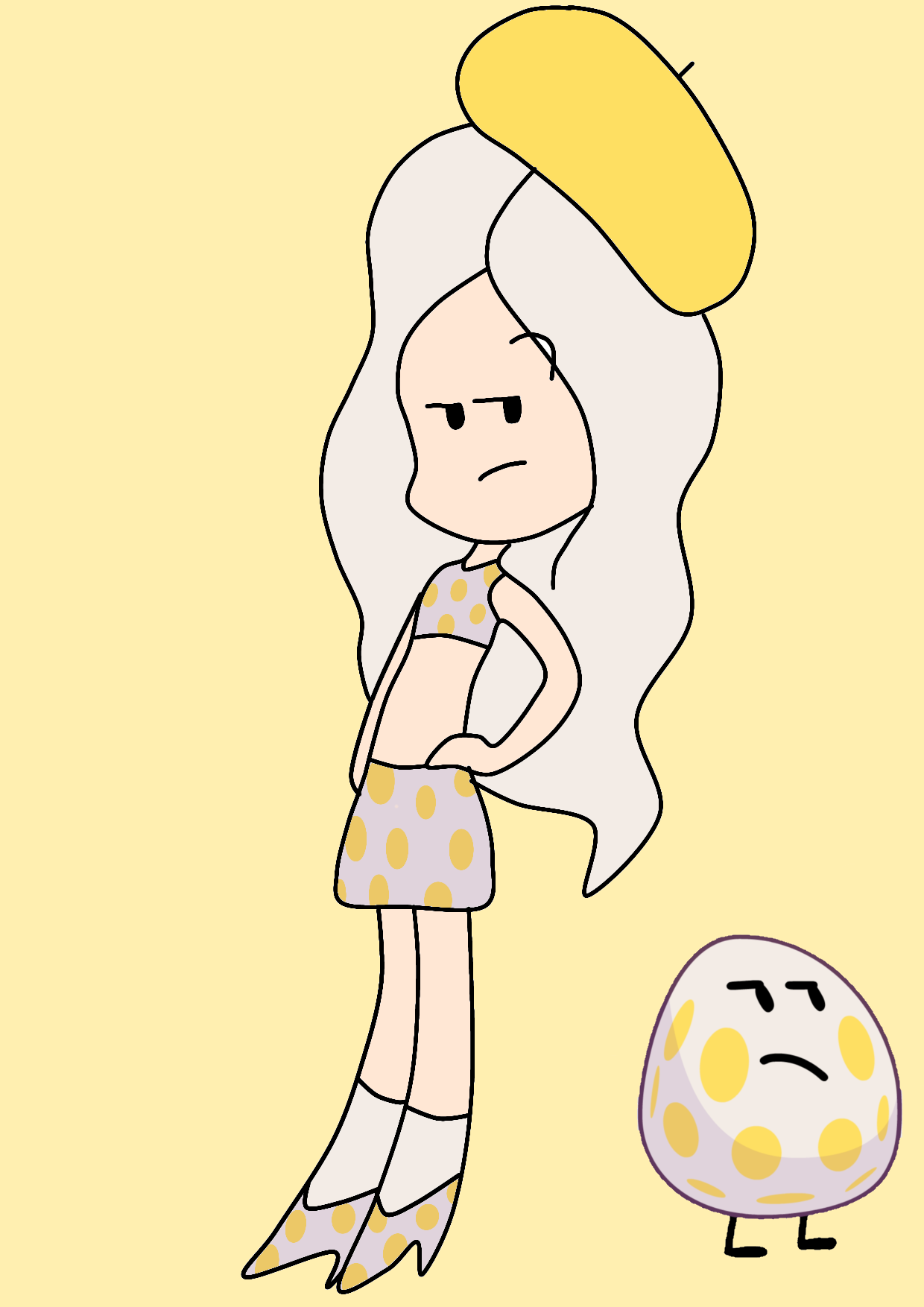 🥚 Bfdi Eggy as human 🥚 - ibisPaint