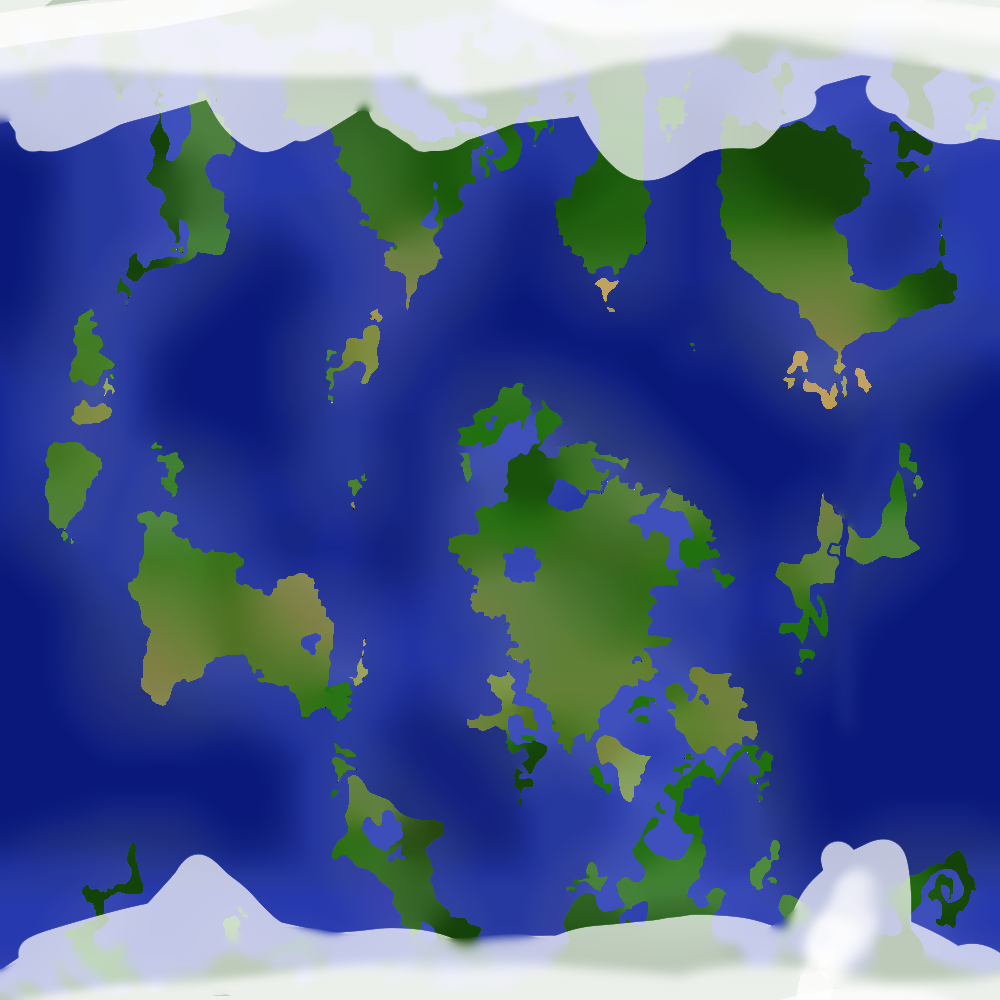 My fictional world map - ibisPaint