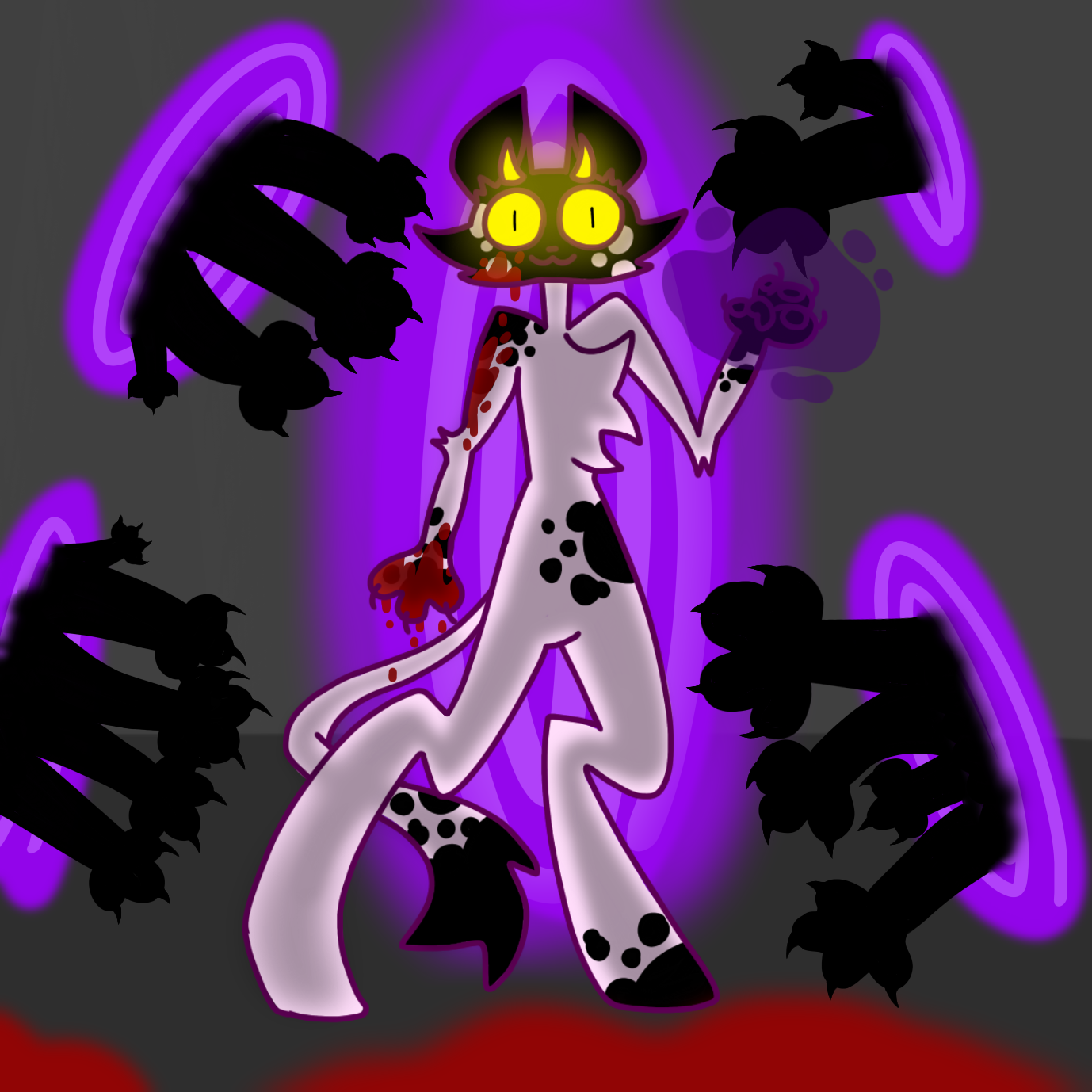 Demon cat thing - ibisPaint