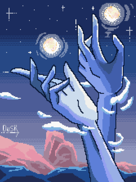 Pixel hands - ibisPaint