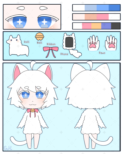 Chibi CharSheet YCH #1 - ibisPaint