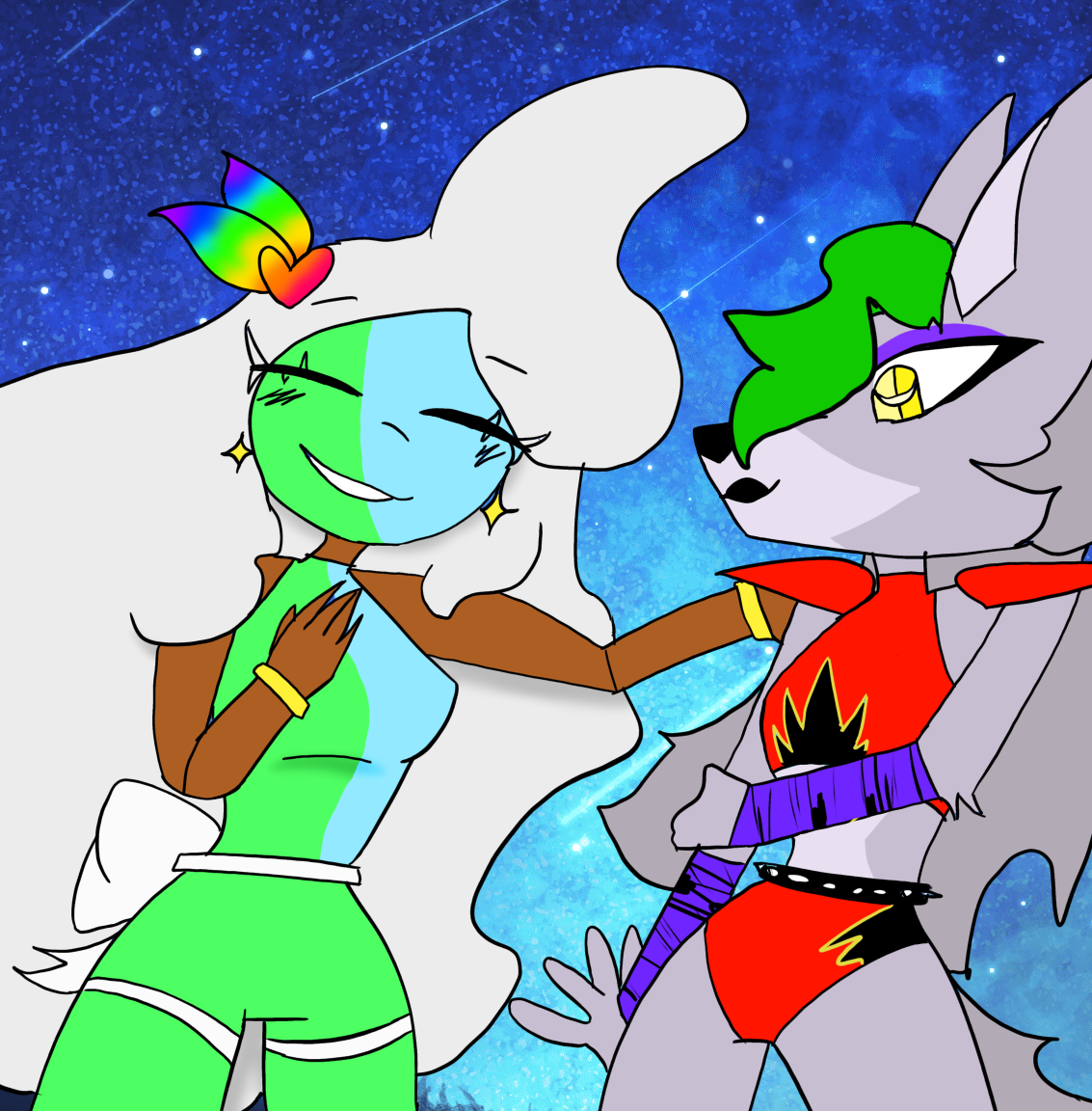 Earth and Roxy - ibisPaint