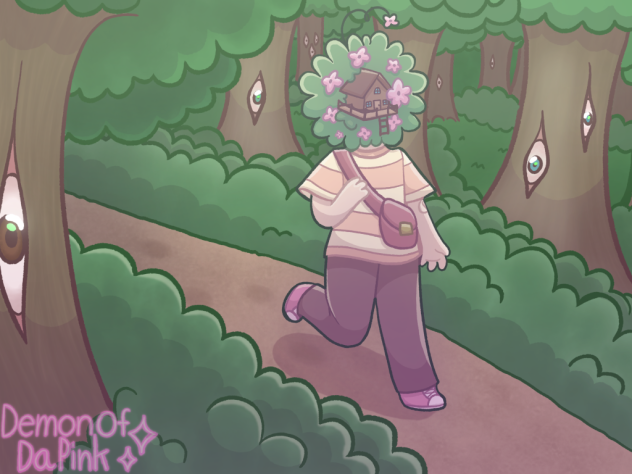Walking through the forest - ibisPaint