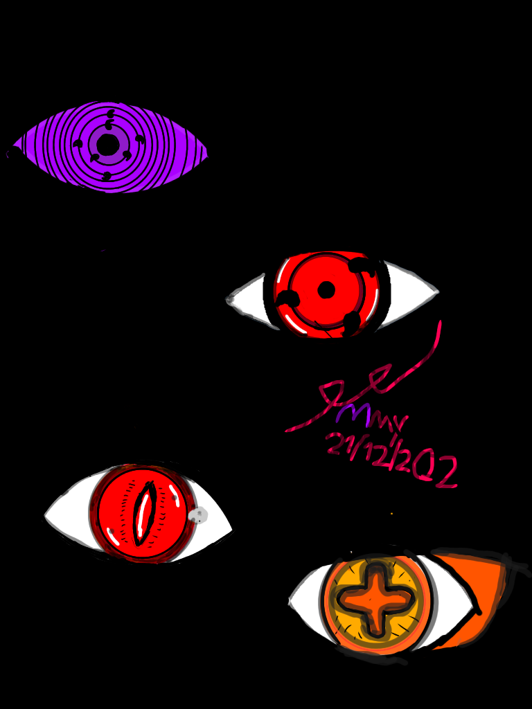 eye naruto sasuke - ibisPaint
