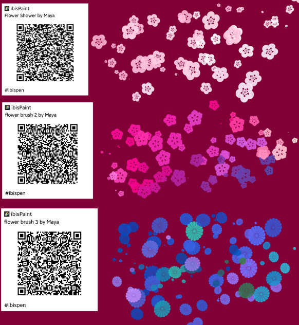 𝓕𝓵𝓸𝔀𝓮𝓻 𝓑𝓻𝓾𝓼𝓱 𝓢𝓮𝓽 - ibisPaint