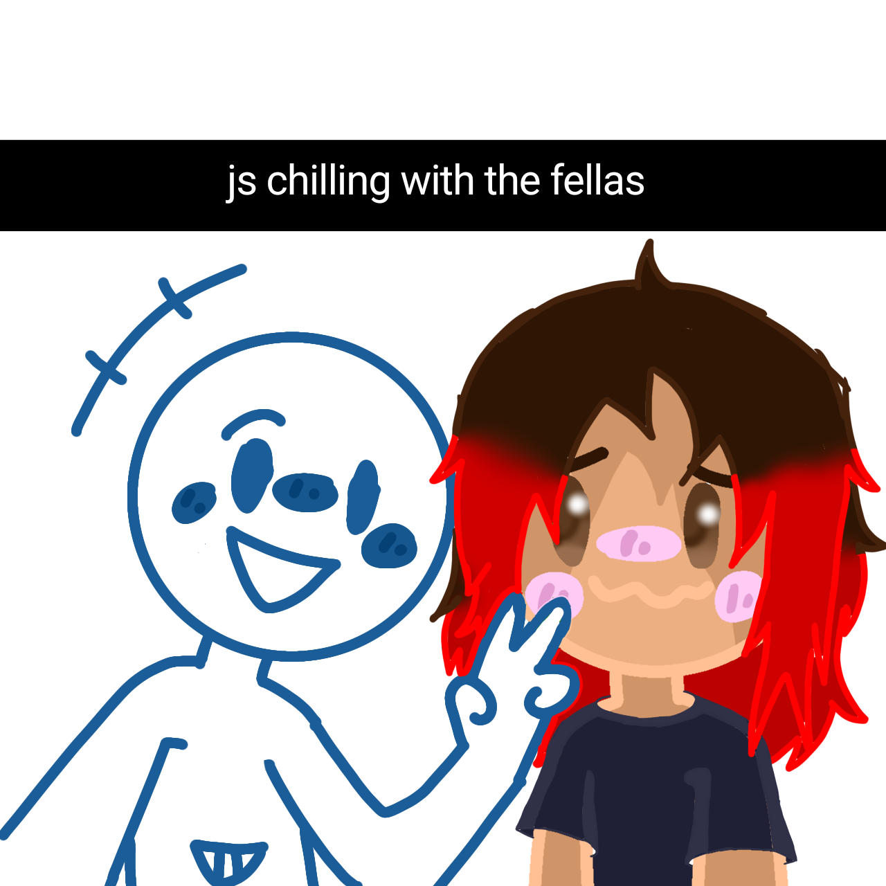 Chilling with the fellas - ibisPaint