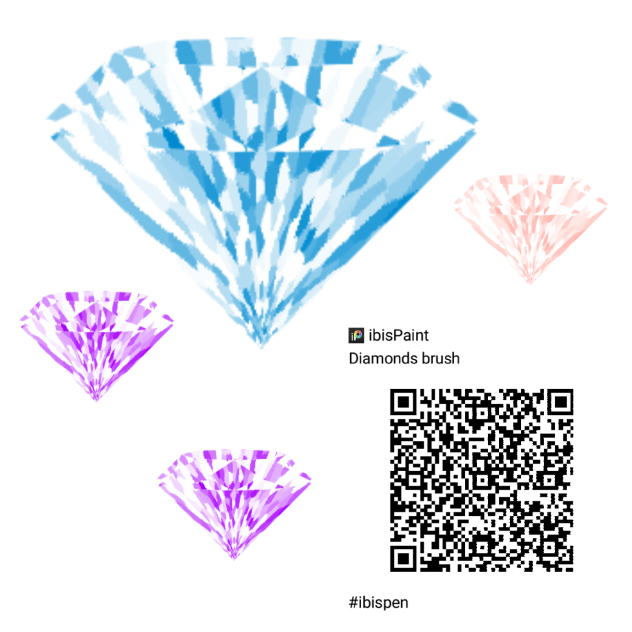 Diamonds brush - ibisPaint