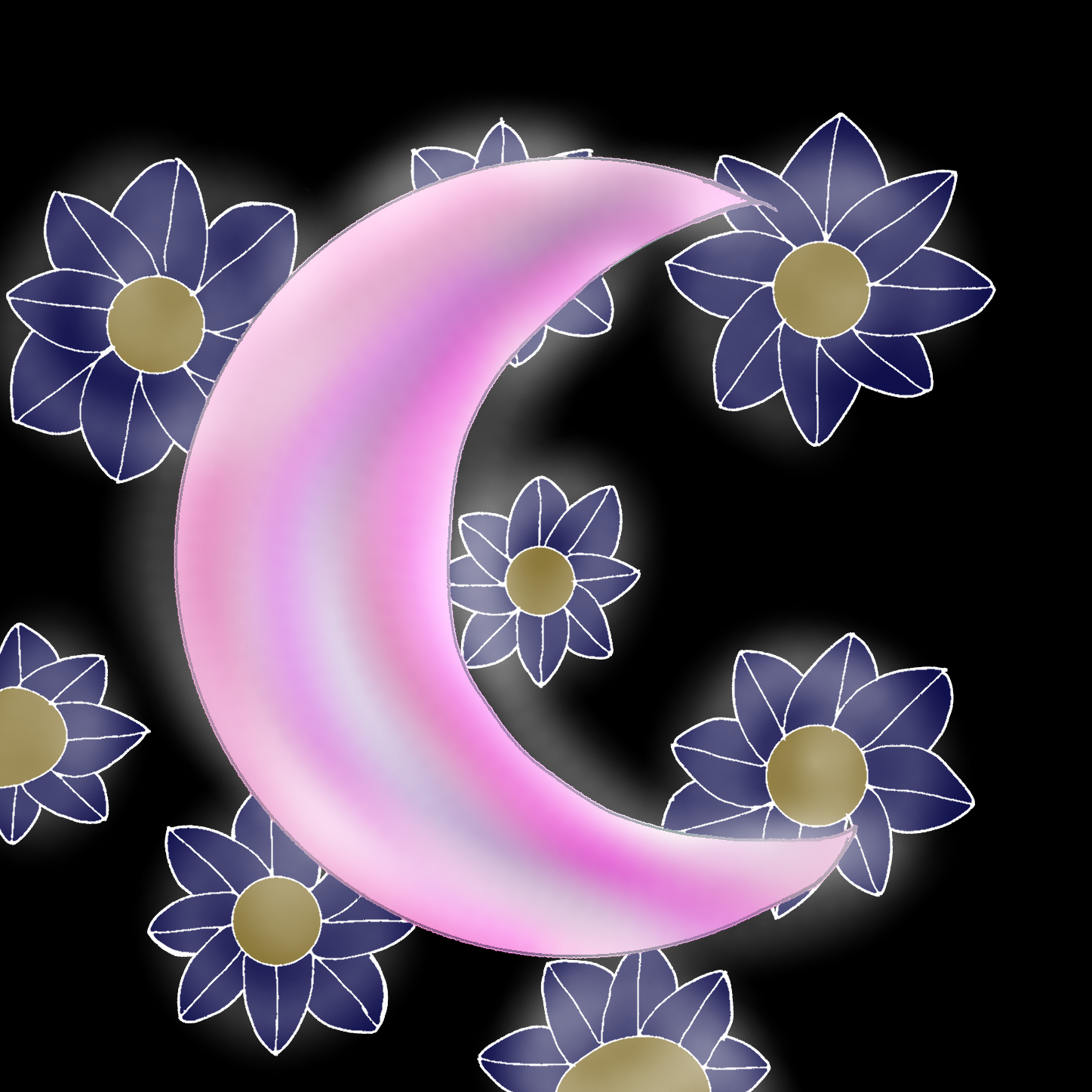 Flowery Luna - ibisPaint