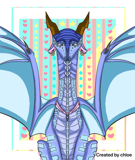 Tsunami The seawing water dragon - ibisPaint