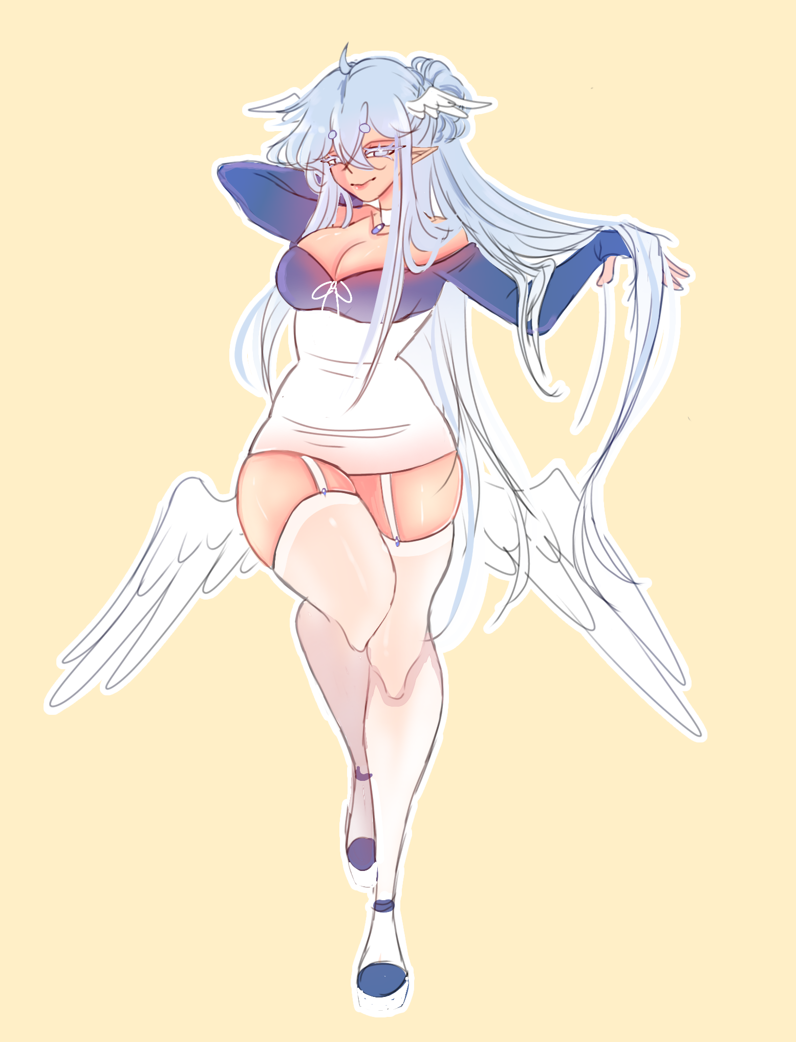 outfit and pose practice - ibisPaint