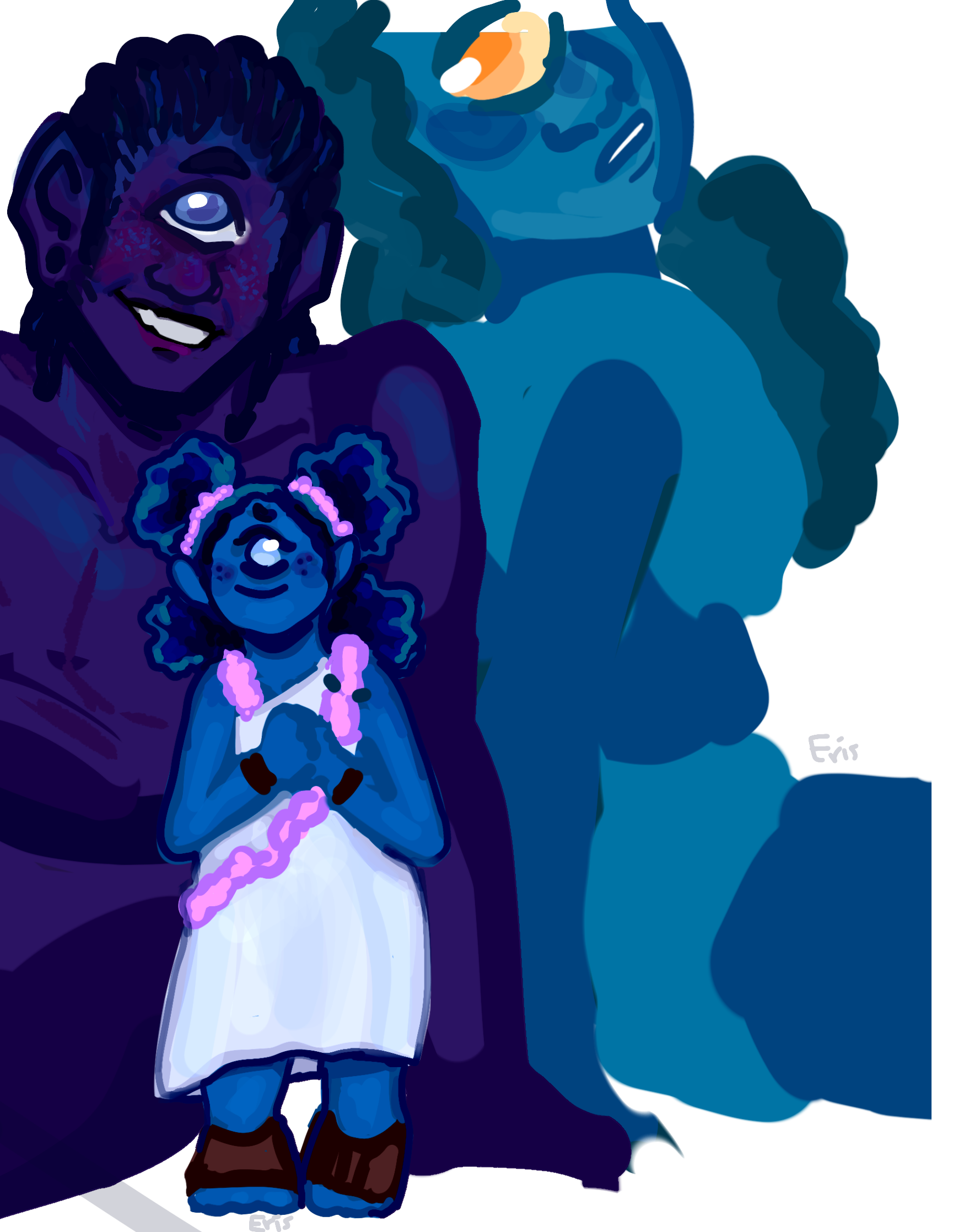 (Unfinished ) Cyclops family portrait - ibisPaint