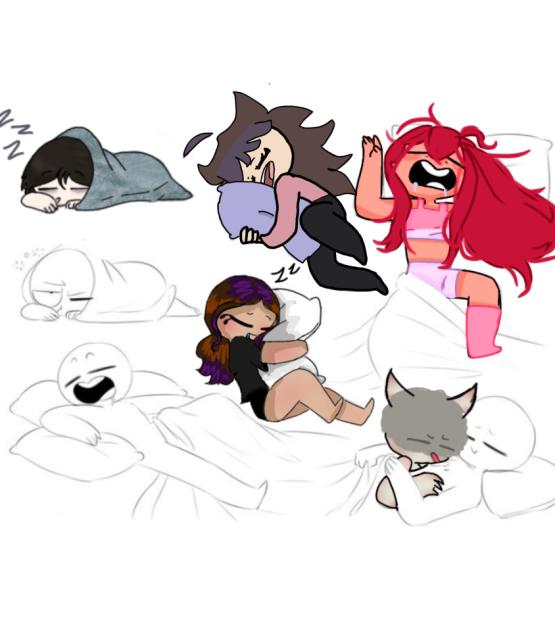 Sleeping Collab - ibisPaint