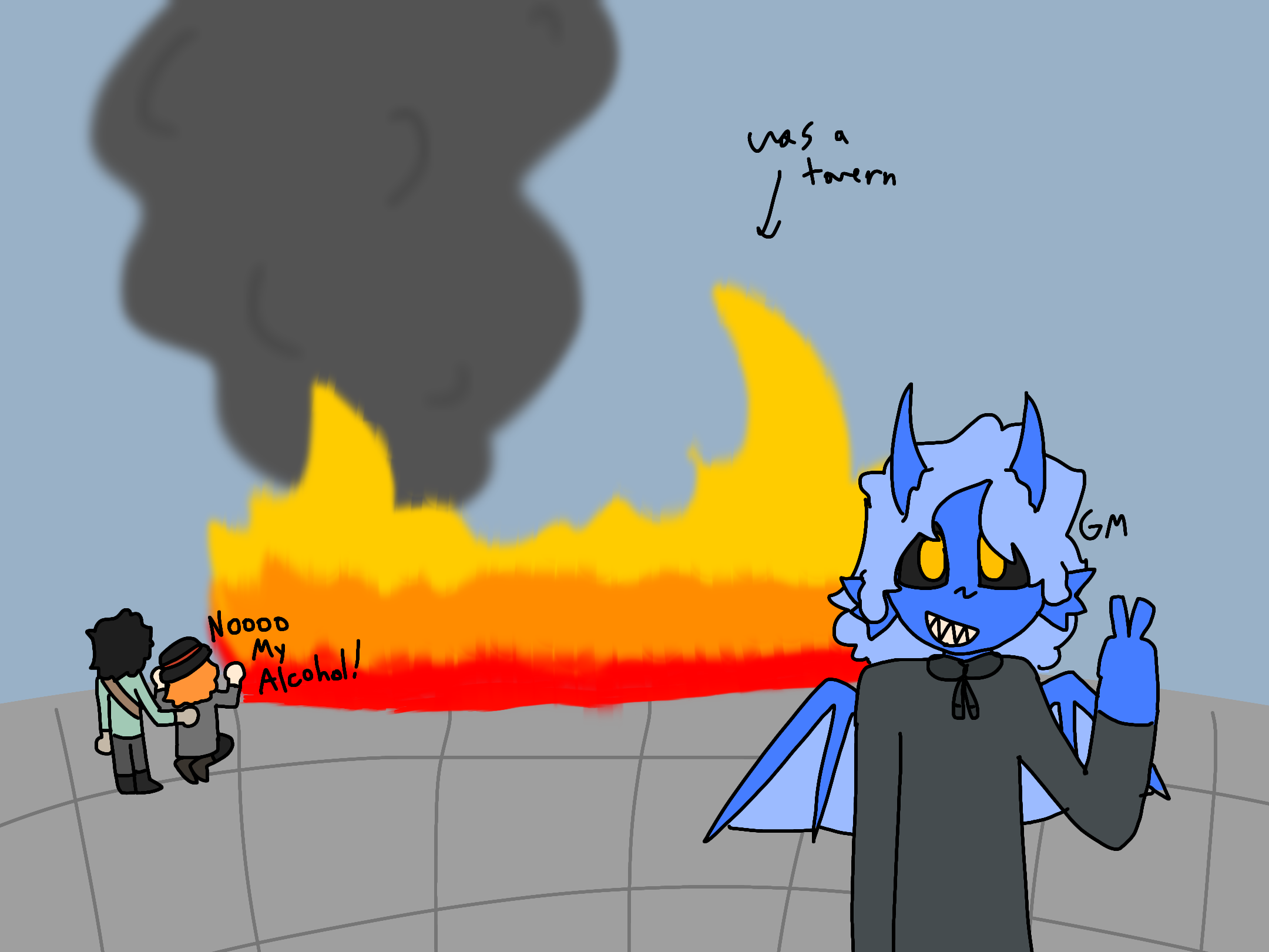 Oh the chaos, DnD shenanigans - ibisPaint