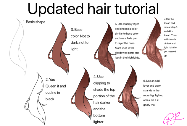 Updated hair tutorial! - ibisPaint