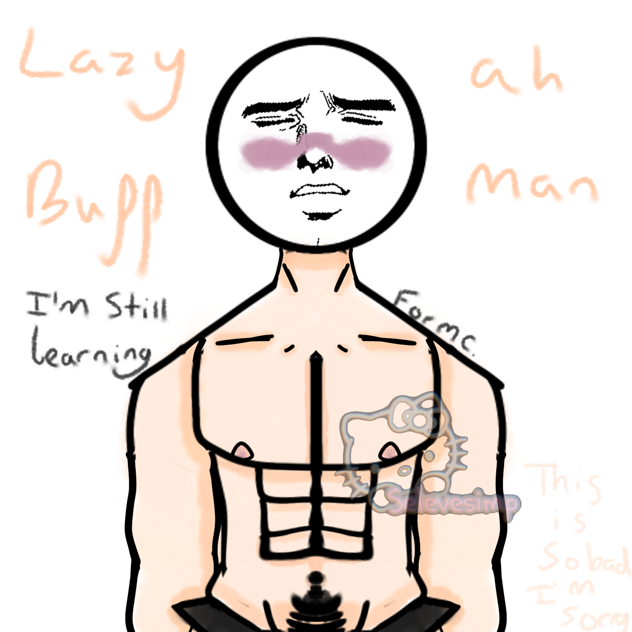 Lazy ah buff men - ibisPaint