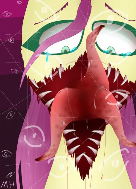 Fluttershys inner monster 👿 Mlp - ibisPaint