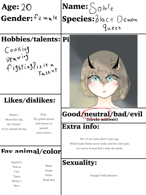 Things about her character - ibisPaint