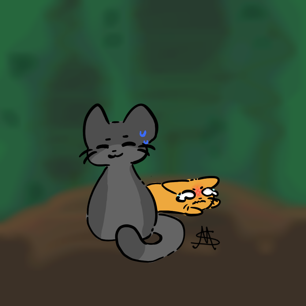 Firestar and Graystripe idk why - ibisPaint
