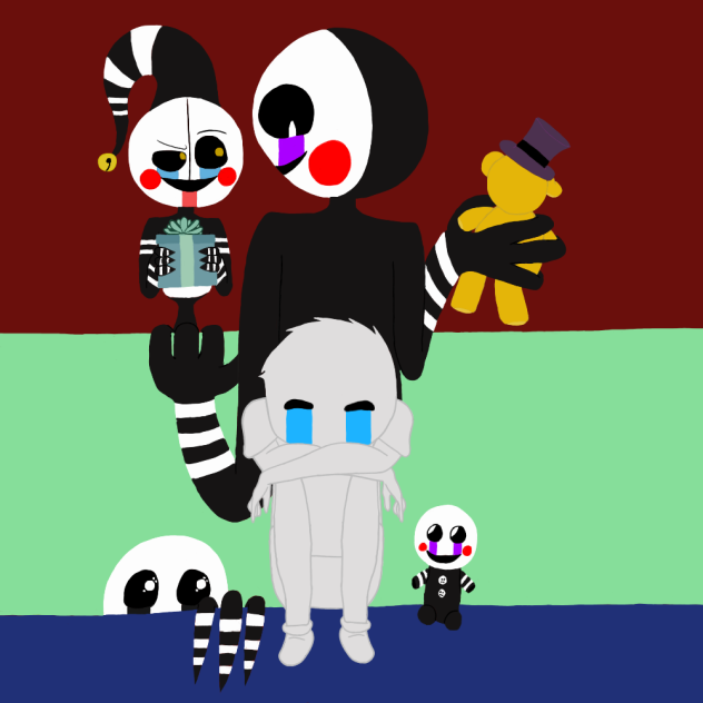 Crying Child With The 4 Puppets - ibisPaint