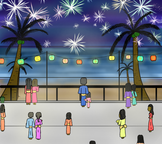festival in the beach - ibisPaint