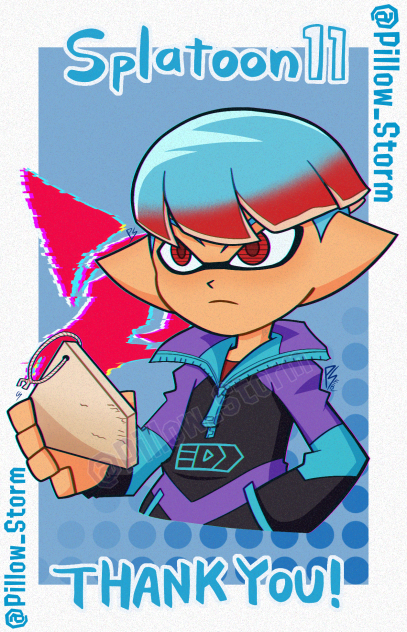 Splatoon Thank You 11 - Vintage ver - ibisPaint
