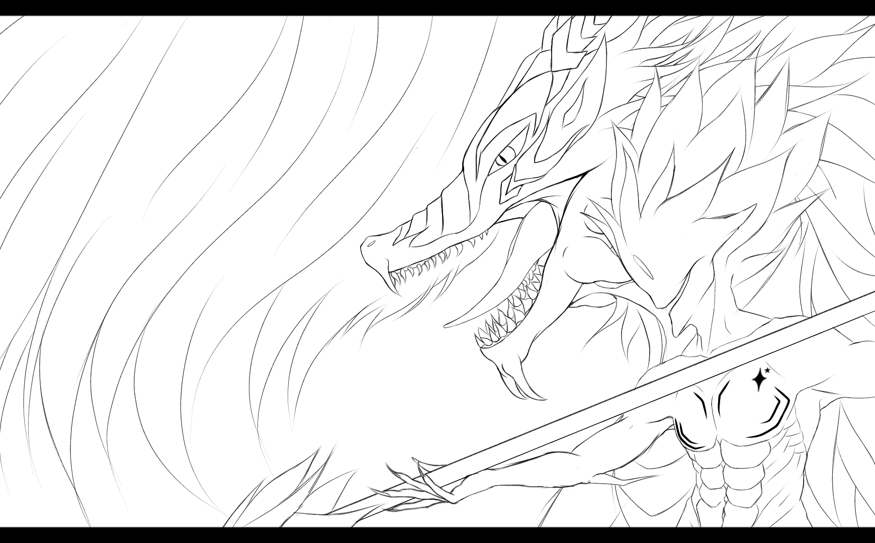 demon and dragon - ibisPaint