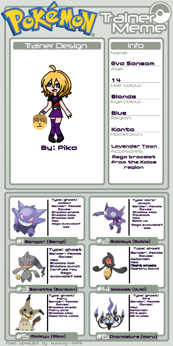 My Pokémon trainer info update - ibisPaint
