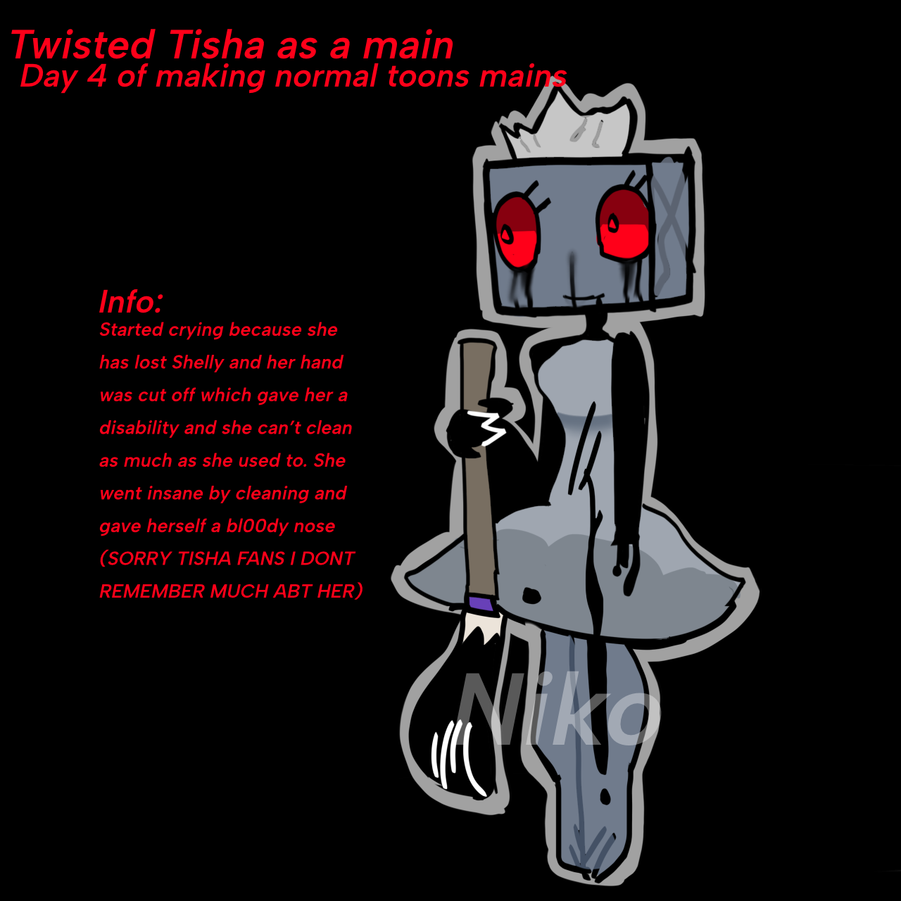 Twisted Tisha as a main💧 - ibisPaint