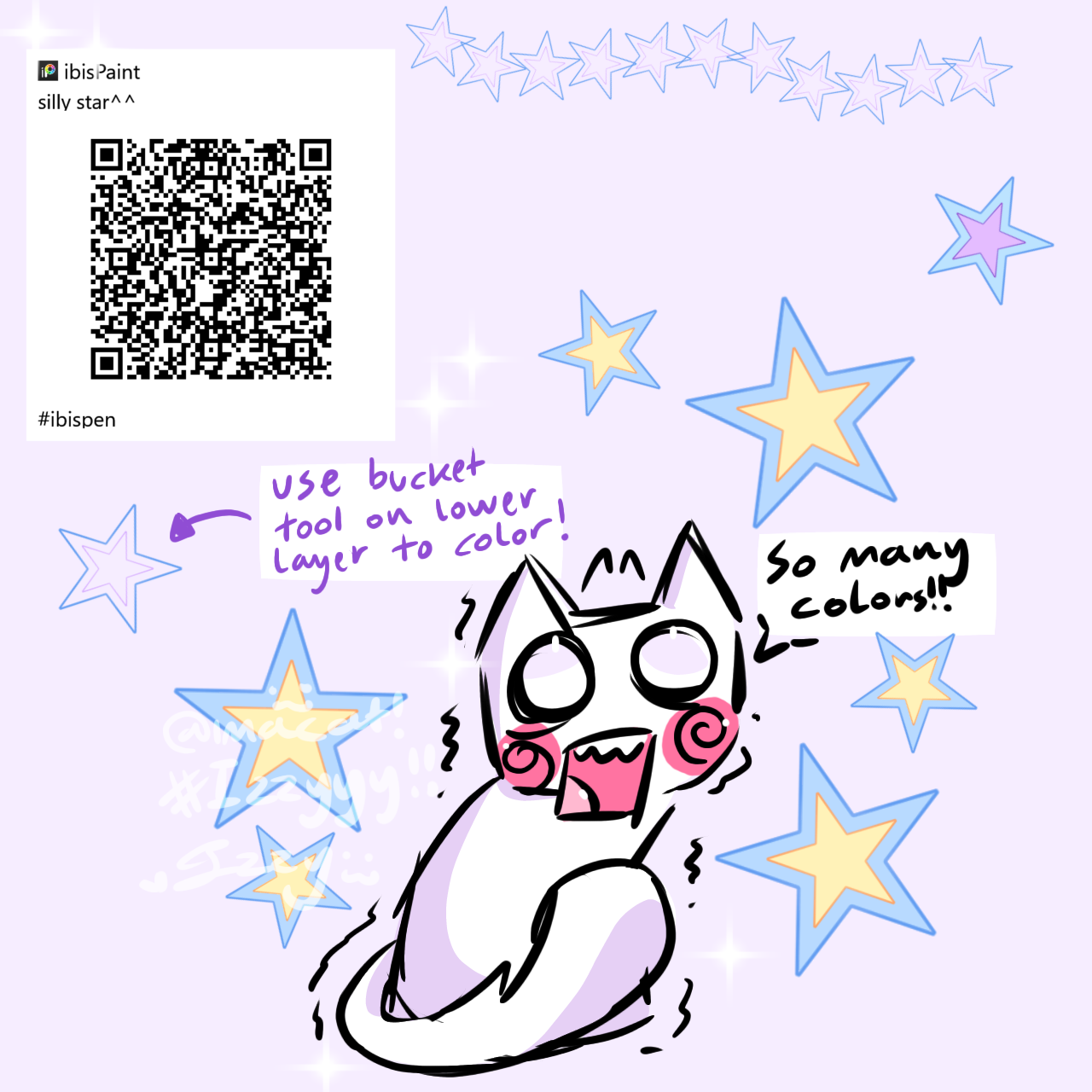 silly star brush X3 - ibisPaint