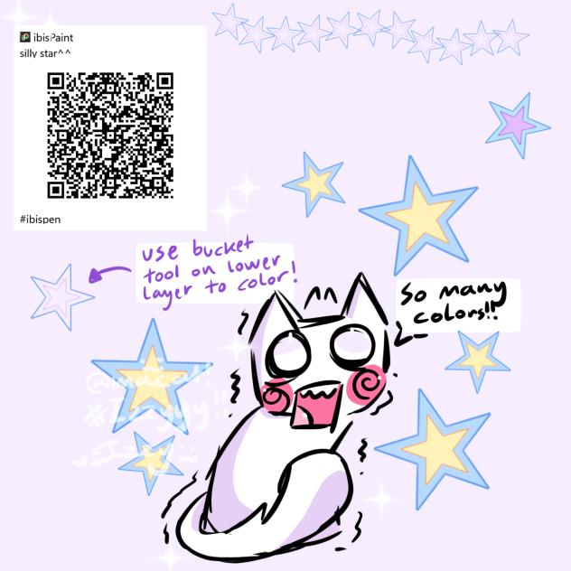 silly star brush X3 - ibisPaint