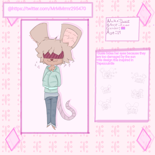 Susie the Mouse - Character Sheet - ibisPaint