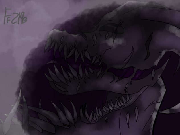 Spoopy dragon - ibisPaint